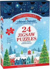 Eurographics puzzle adventní kalendář: vánoční vesnice 24 × 50 dílků