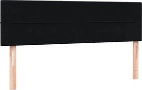 Box spring postel s matrací černá 160x210 cm samet 3318119