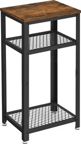 Odkládací stolek ZENVIRO 40 x 30 cm, hnědá/šedá