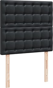 Box spring postel s matrací černá 90x190 cm umělá kůže 3293000