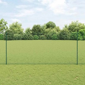 Hexagonální plot s podpěrou 10 x 1,4 m Ocel potažená PVC Zelená 3336688