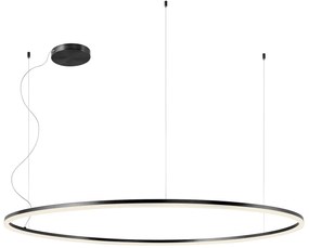 Redo 01-1952 závěsné LED stmívatelné svítidlo Orbit pískově černá, 110W, 3000K, ø150cm