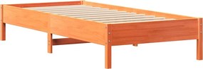 Postel bez matrace voskově hnědá 90 x 200 cm masivní borovice 3301721