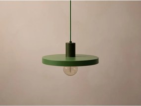 Zelené kovové závěsné svítidlo ø 30 cm Ori – Micadoni