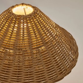 Ratanová stolní lampa Kave Home Urania