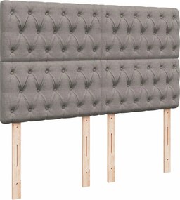 Box spring postel s matrací taupe 140x200 cm textil 3291314