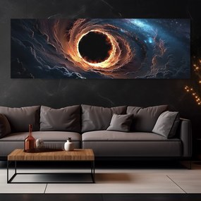Obraz na plátně - Černá díra Adeler FeelHappy.cz Velikost obrazu: 120 x 40 cm