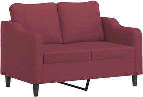 2dílná sedací souprava s polštáři vínová textil 3201824