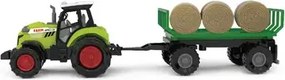 RAPPA Traktor se zvukem a světlem s vlečkou a balíky slámy / od 3 let