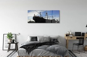 akrylový obraz Loď nebe 120x60 cm