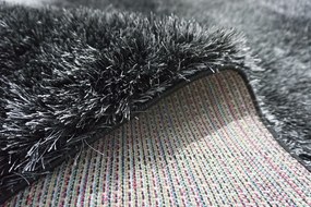 Berfin Dywany, Kusový koberec Seven Soft 7901 Black Grey, 80x150, šedá, ložnice