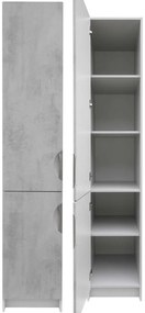 Bawor Potravinová skříň 40 cm levá barva beton korpus šedý