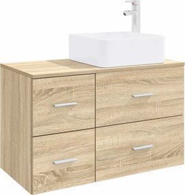 Sada koupelnového nábytku 2 ks Dub sonoma Kompozitní dřevo 3403962