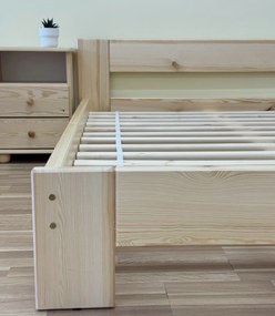 ComfortMatrace Postel z masivu borovice 4cm DIANA+rošt ZDARMA 140x200 cm