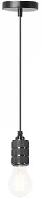 Toolight Toolight, závěsná stropní lampa 1xE27 APP342-1CP, černá, OSW-08409
