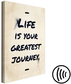 Obraz Life is Your Greatest Journey (1-dílný) svislý - anglický text