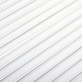 Nábytková dvířka lamelový design bílá 69 x 39,4 cm borovice
