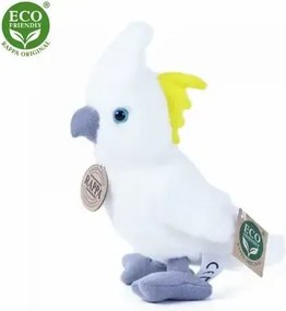 RAPPA Plyšový papoušek kakadu 17 cm / ECO-FRIENDLY / od 0 měsíců