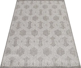 Kusový koberec Aruba 4904 grey – na von aj na doma, 60x100, šedá, chodba / predsieň, Ayyildiz