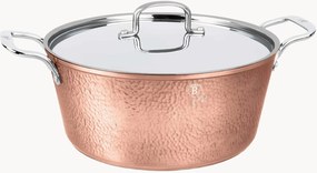 Hrnec's nepřilnavým povrchem a pokličkou Hammered Copper