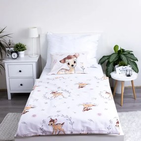 Jerry Fabrics Povlečení do postýlky Bambi Beige baby 100x135, 40x60 cm