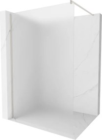 Mexen Kioto, sprchová zástěna Walk-In 80 x 200 cm, 8mm sklo námraza, broušená ocel profil, 800-080-101-97-30