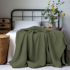 Mušelínový přehoz na postel Green