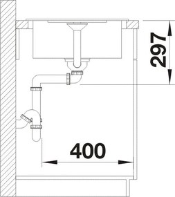 BLANCO METRA 45 S Compact, BLA-519570