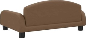 Pelíšek pro psy hnědý 70 x 45 x 30 cm textil 171962