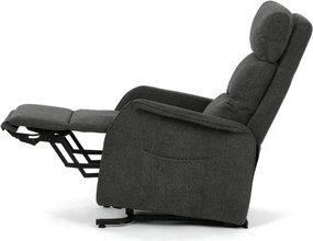 Polohovací křeslo šedé, elektrické TV-L8960 GREY2