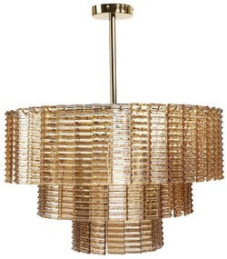 Toolight Závěsné osvětlení Crystal Modern D16 APP1677-8CP hnědé