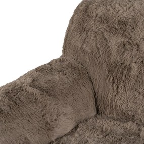 Hnědé křeslo Teddy – Ixia