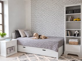 Velký úložný šuplík pod postel SIMONE na kolečkách Zvolte barvu: Kašmírová