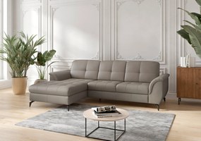 XXXLutz ROHOVÁ SEDAČKA, textil, kůže, šedá Sit & More - Sedací soupravy - 000144016332