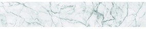 DIMEX | Fototapeta do kuchyně Bílý mramor KI-350-108 | 350 x 60 cm | bílá, šedá