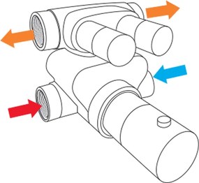 Mereo Mereo, Vanový set s termostatickou podomítkovou baterií, 2-cestná, CB60106TB5