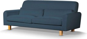 Potah na pohovku IKEA Nikkala krátký barva modrá látka pletený vzor