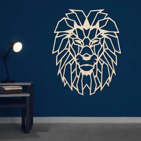 Dřevěná dekorace na zeď geometrická silueta lva I SENTOP PR0227