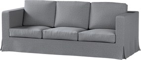 Potah na pohovku IKEA  Karlanda 3-místná nerozkládací, dlouhý barva šedá látka pletený vzor