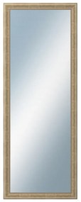 DANTIK - Zarámované zrcadlo - rozměr s rámem cca 60x160 cm z lišty KŘÍDLO malé zlaté patina (2774)