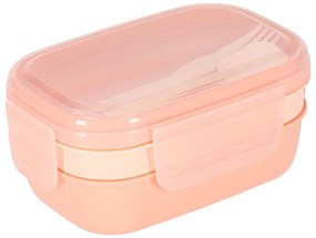 Creative Corner Snídaňový box s přihrádkami rozdělený 1900ml meruňka