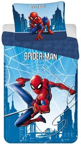 Jerry Fabrics Povlečení Spider-man Blue 04 140x200, 70x90 cm