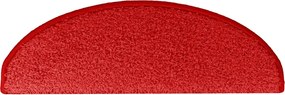 Schodové rohože 15 ks 65 x 21 x 4 cm červené, půlkulaté, velké 133907