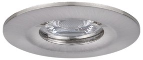 Paulmann 94305 Nova Mini, bodovky z kartáčovaného kovu, 3x4W LED 2700K, prům. 6,5cm, IP44