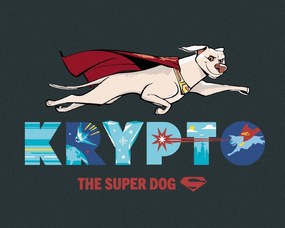 Zuty - krypto the superdog (dc liga supermazlíčků), 40×50 cm, bez rámu a bez vypnutí plátna
