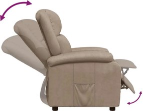 Polohovací křeslo cappuccino umělá kůže 340175