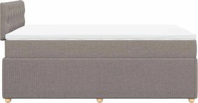 Box spring postel s matrací taupe 120x190 cm textil 3287406