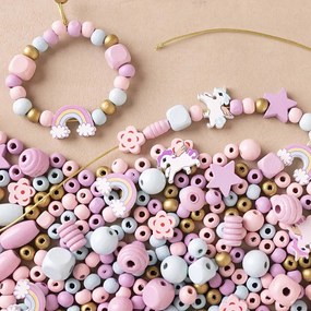 Creativ Company Kreativní sada Šperky z korálků pastelové barvy