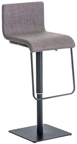 Barová židle Tonasket - látkové čalounění | šedá
