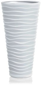 PROSPERPLAST Květináč - SAND SLIM Průměr: 30 cm, Barva: bílá